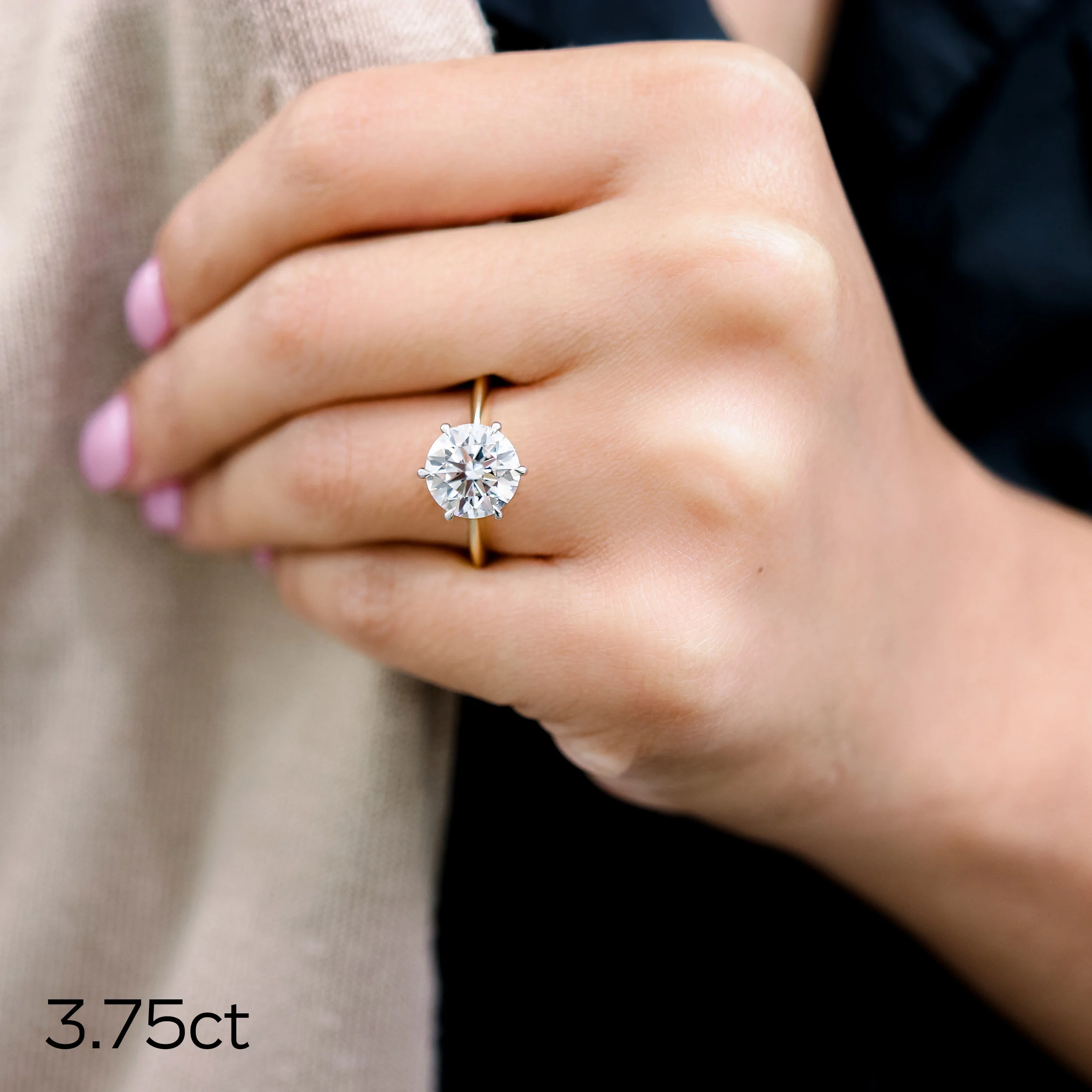 Round Classic Six Prong Solitaire Diamond Engagement Ring