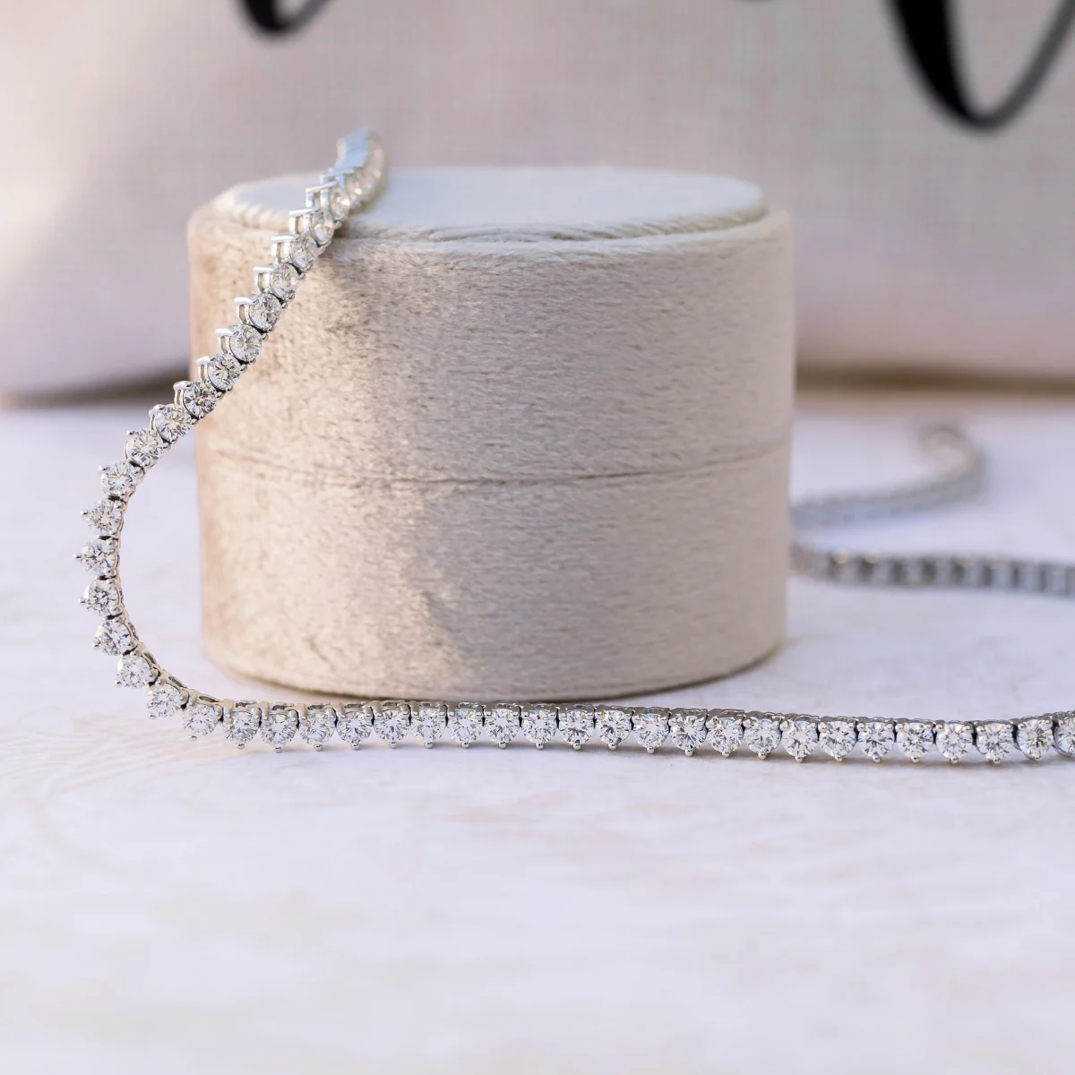 Lab Diamond Tennis Necklace